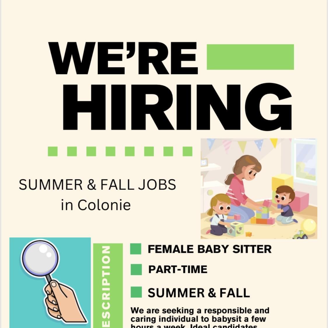 Part-Time full time Sitter / nanny Wanted in Albany, NY $20/hr Flexible ...